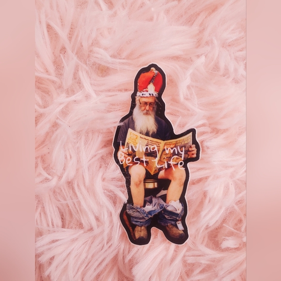 Art | Set Of 4 Stickers Living My Best Life | Poshmark